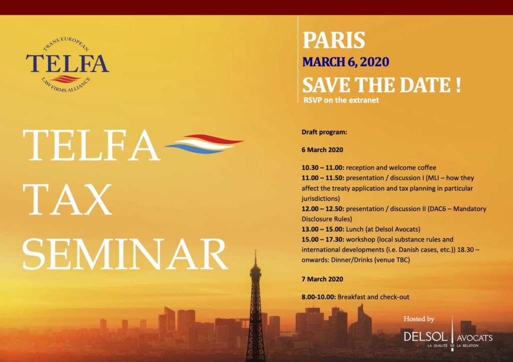 TELFA Tax seminar - TELFA